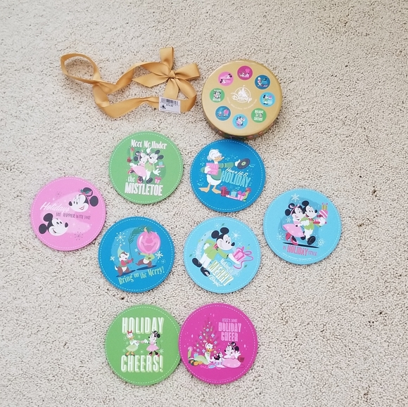 Disney | Accents | Disney Coasters Set Of 8 | Poshmark